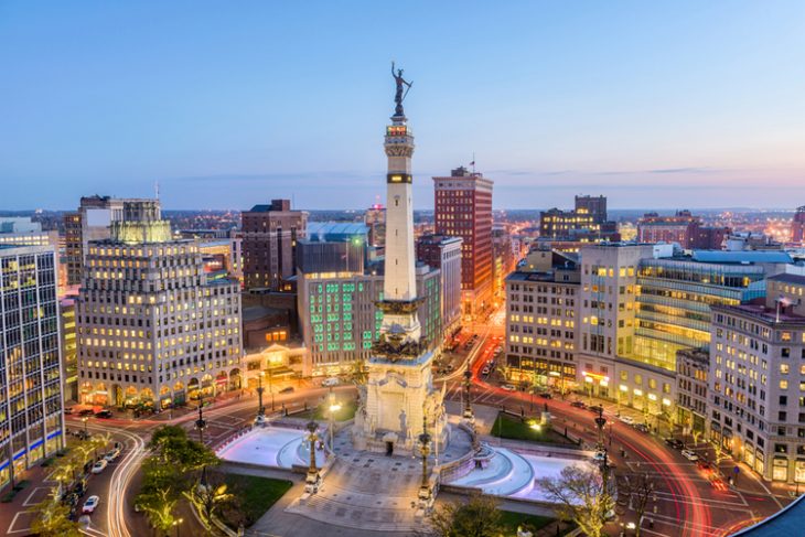 Largest Cities in Indiana, US - By size and population